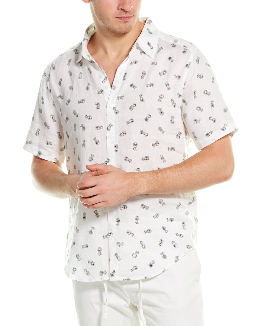 Magaschoni Linen Woven Shirt Men's | eBay