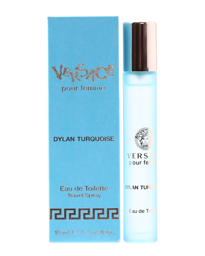 Versace Women's 0.3oz Dylan Turquoise Edt Travel Spray In Transparent ...