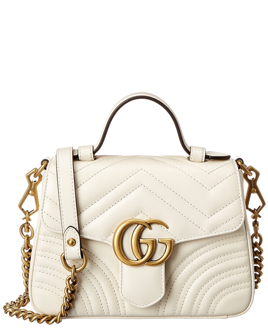 Gucci Gg Marmont Mini Matelasse Leather Top Handle Shoulder Bag In ...