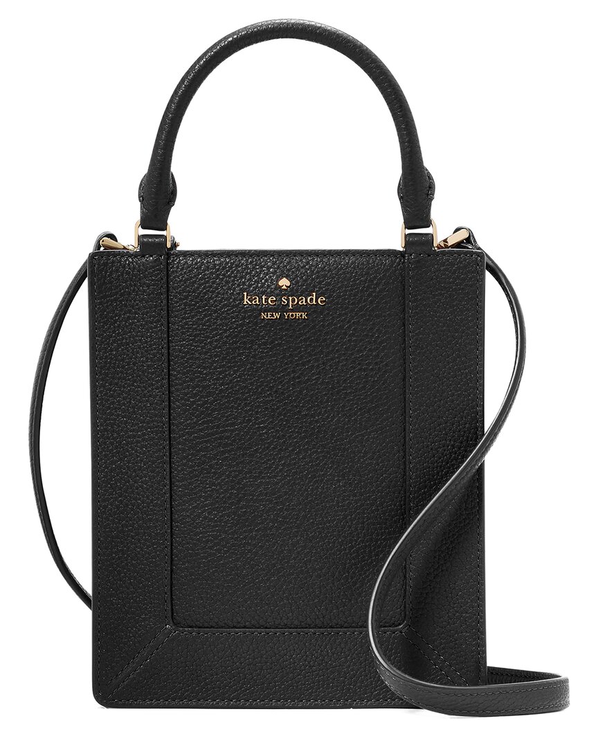 Kate Spade New York Lena Pebbled Leather Mini Tote In Black | ModeSens