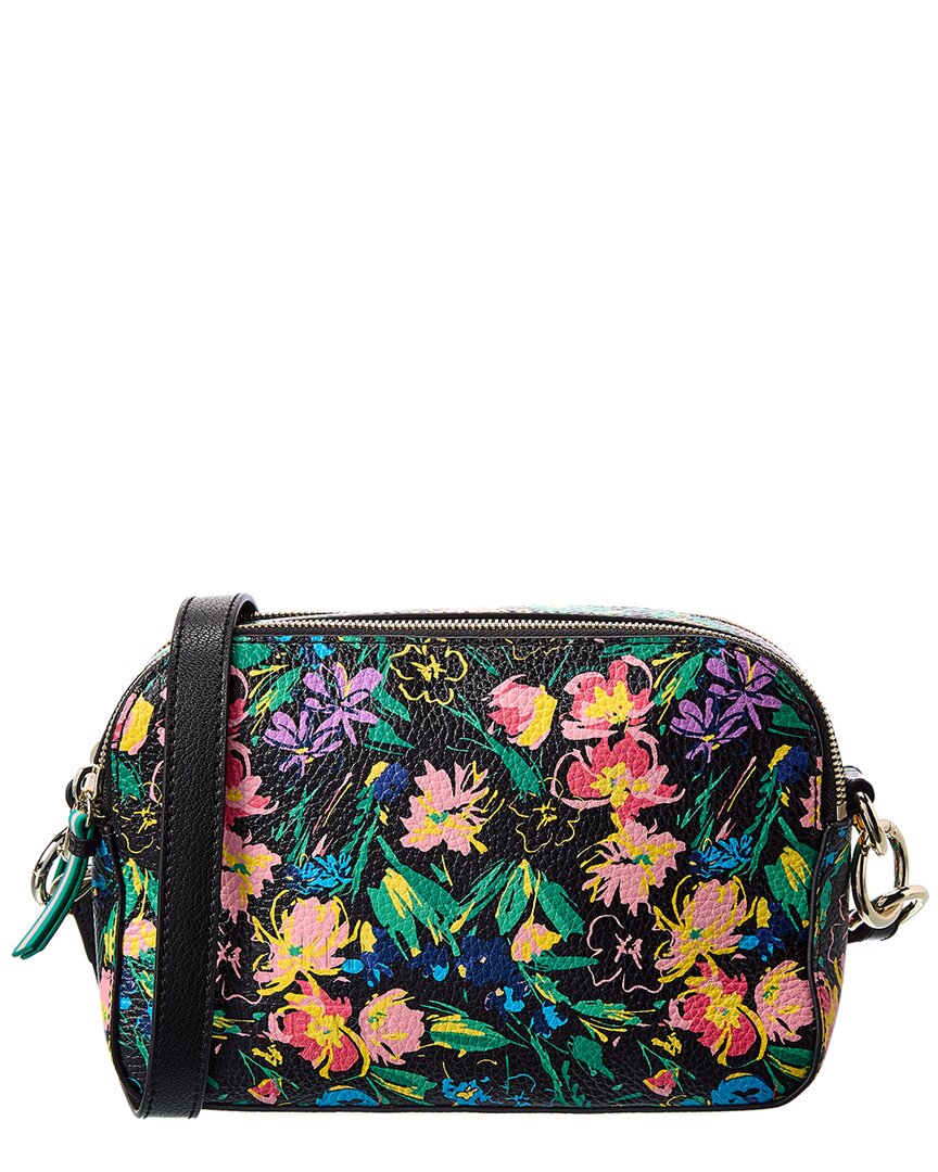 Ted Baker Flirty Texture Branded Webbing Leather Camera Bag In Black ...