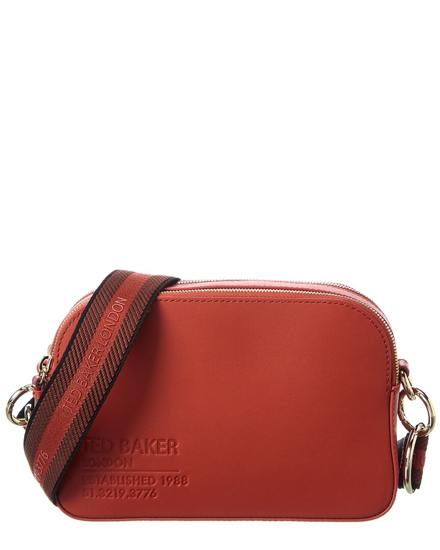 Ted Baker Darcelo Branded Webbing Leather Camera Bag In Brown | ModeSens