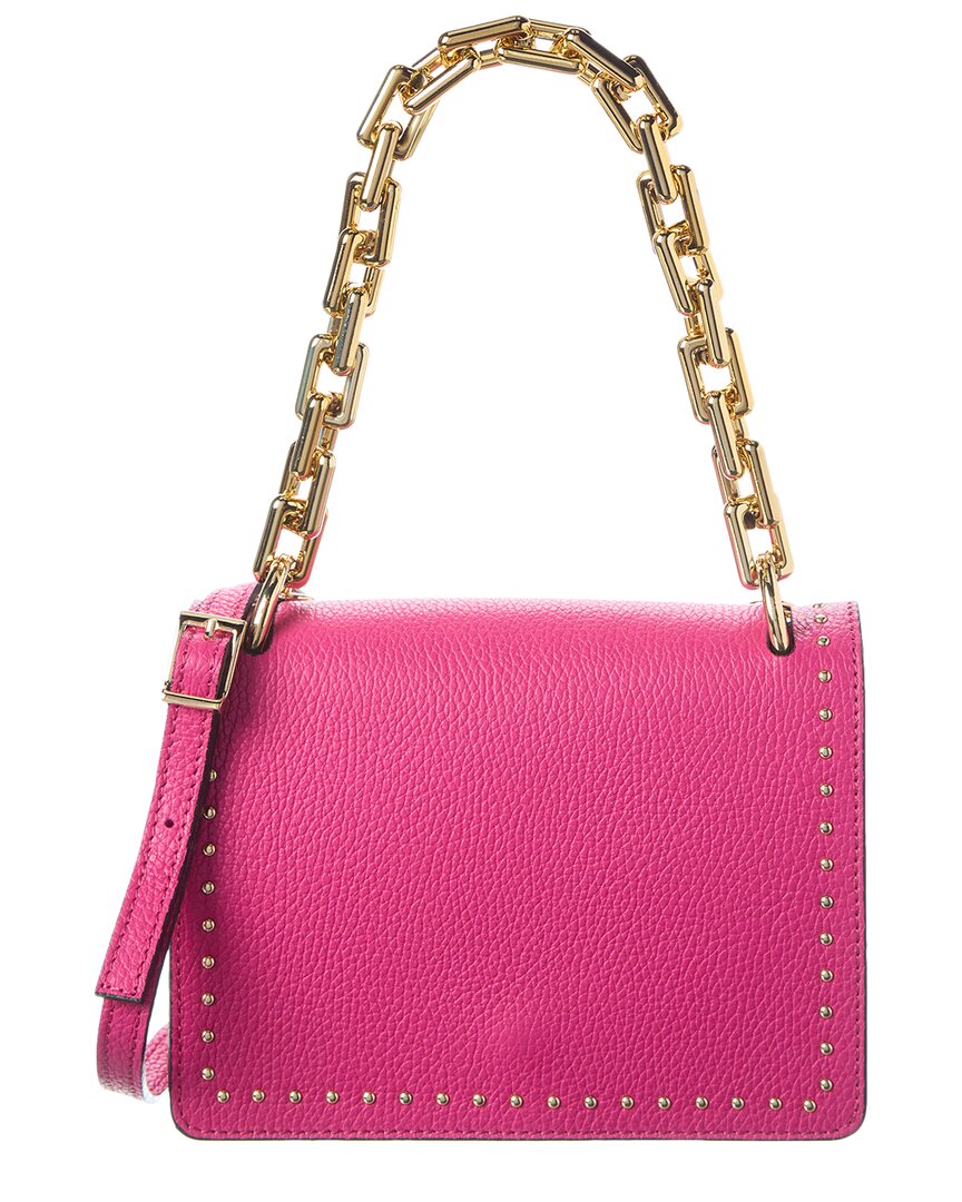Persaman New York Brielle Studded Leather Crossbody In Purple | ModeSens