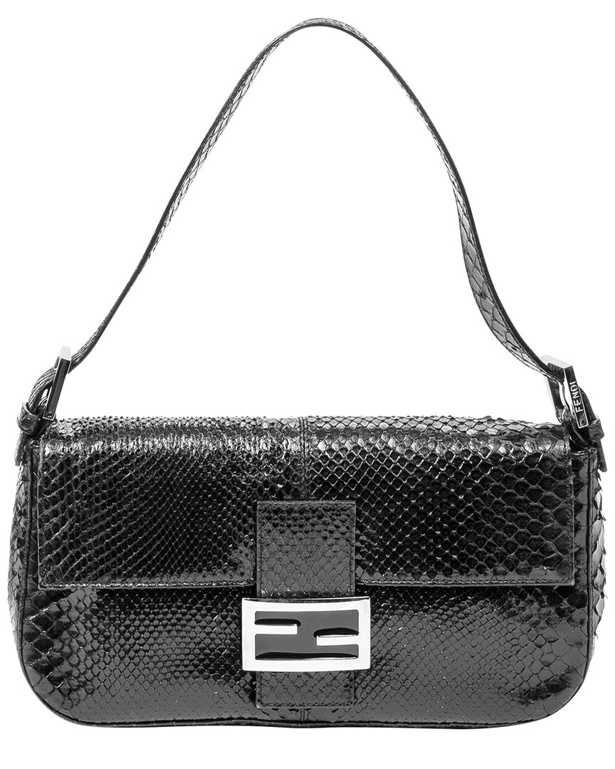 Fendi Iconic Medium Baguette Bag In Black | ModeSens