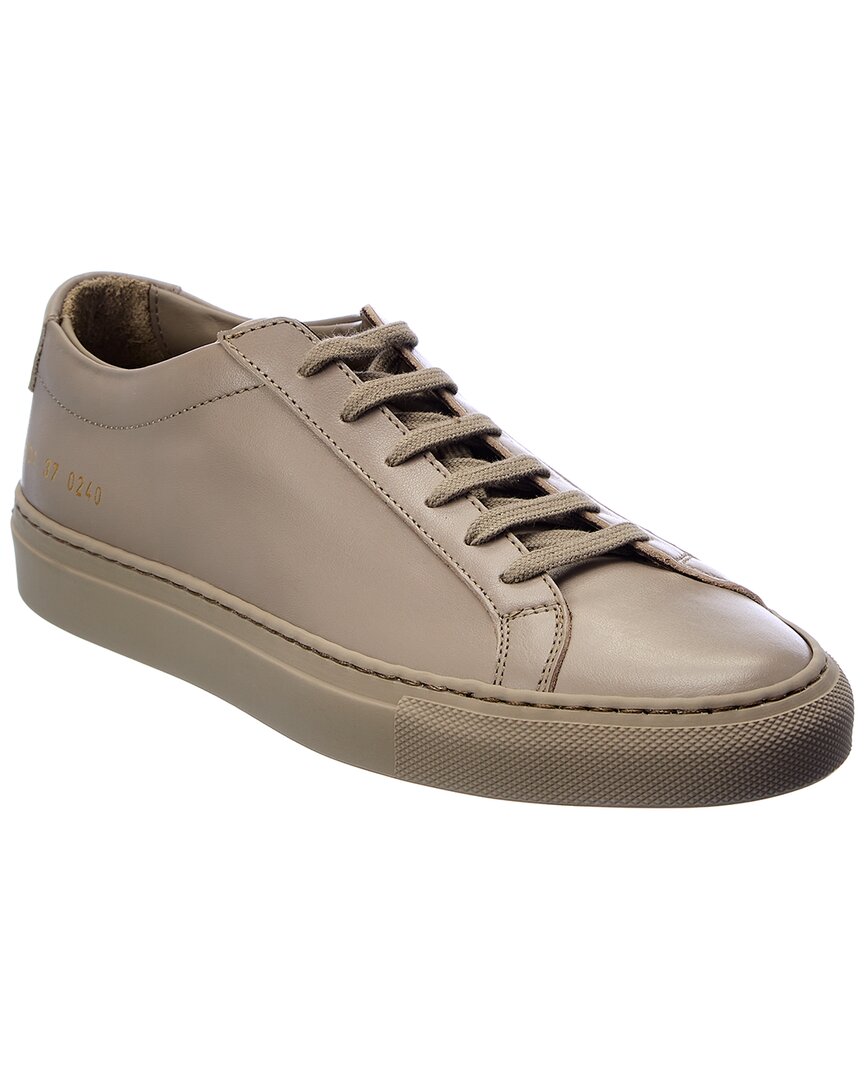 Common Projects Original Achilles Low Leather Sneaker In Grey | ModeSens