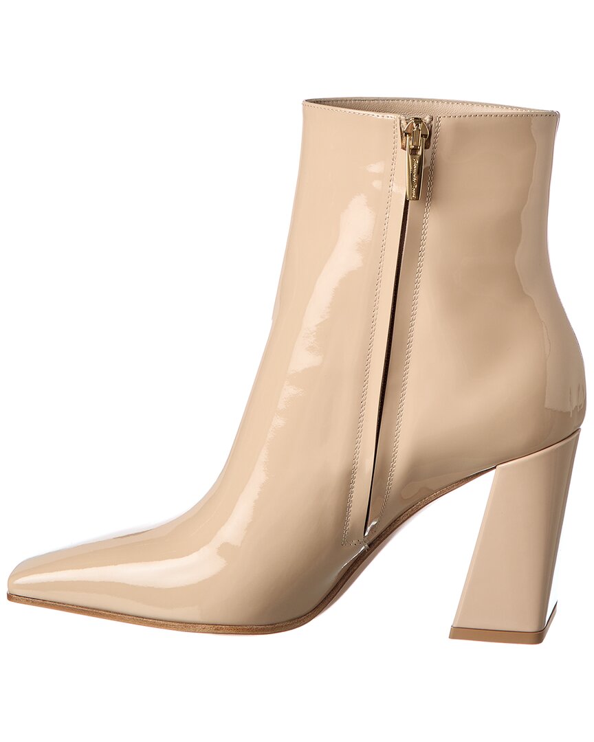 Gianvito Rossi 85 Patent Bootie In Brown | ModeSens