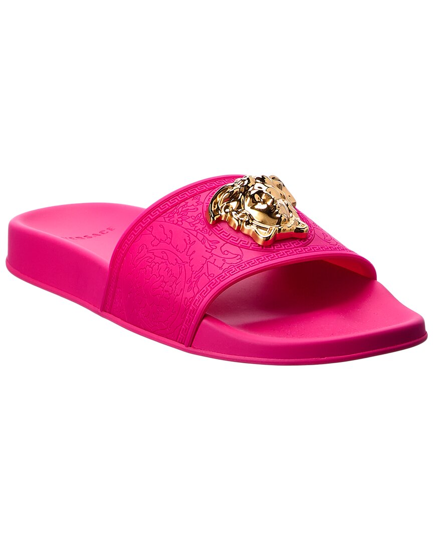Versace Palazzo Rubber Pool Slide In Pink | ModeSens