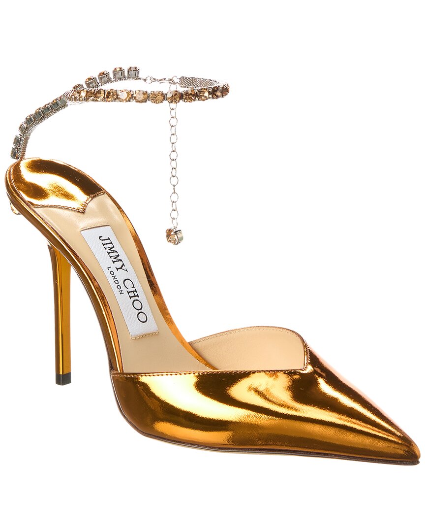Jimmy Choo Saeda 100 Leather Pump Women's Brown 36.5 | eBay Jimmy Choo Saeda 100 Leather Pump Women's Brown 36.5 | eBay