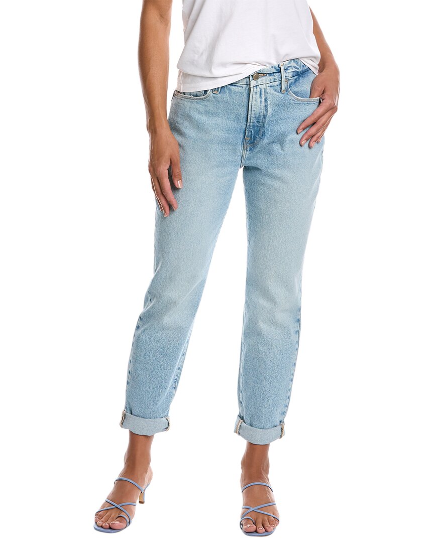 Good American Girl Blue High Pegged Straight Jean | ModeSens
