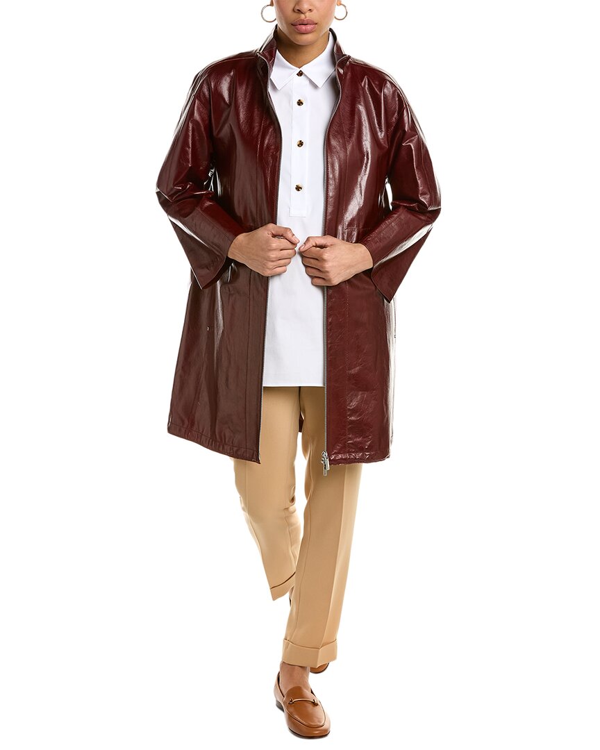Lafayette 148 Minerva Leather Jacket In Nocolor | ModeSens