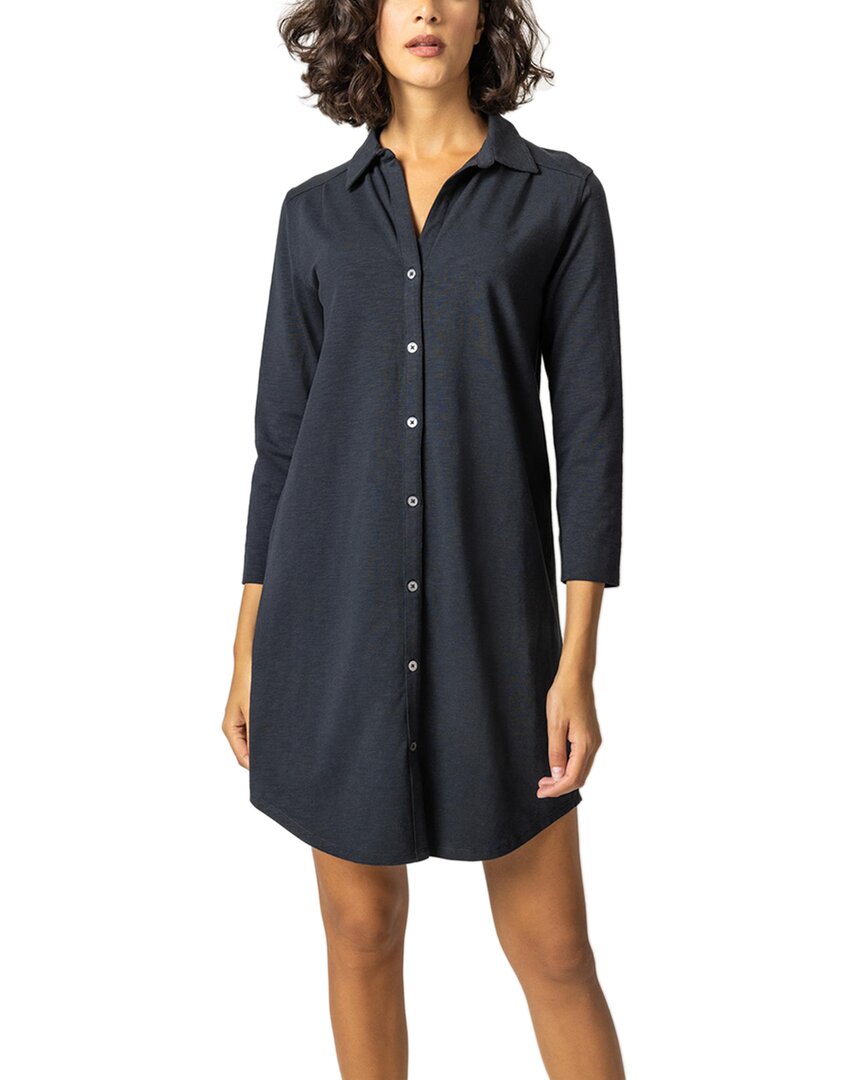 Lilla P Shirt Dress In Black | ModeSens