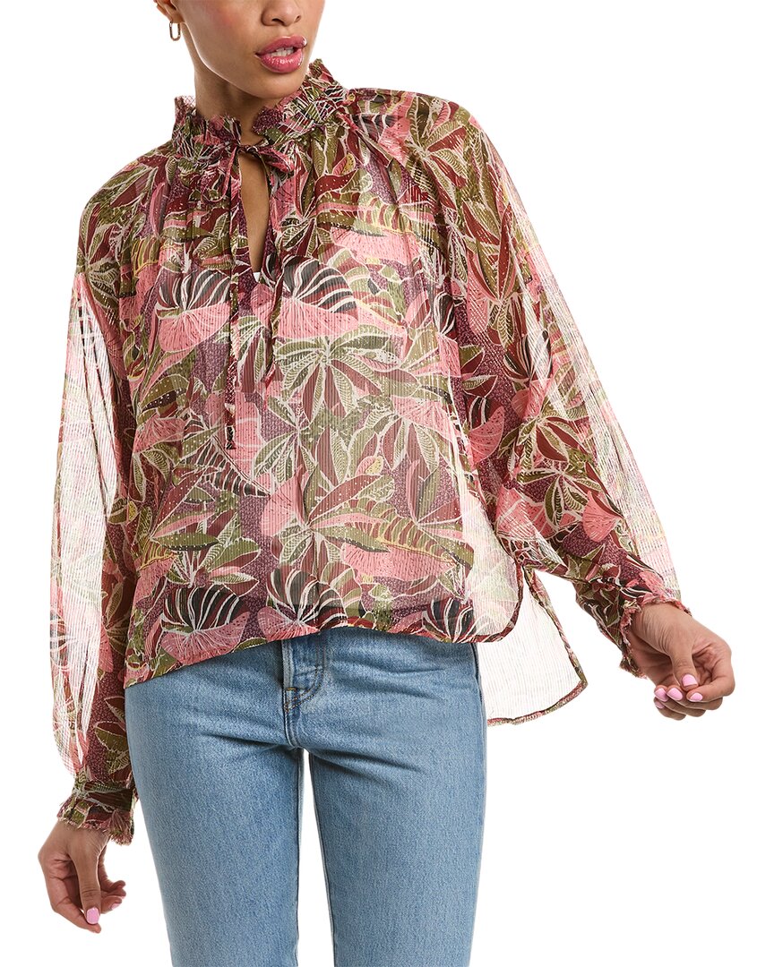 Elan Peasant Top In Pink | ModeSens