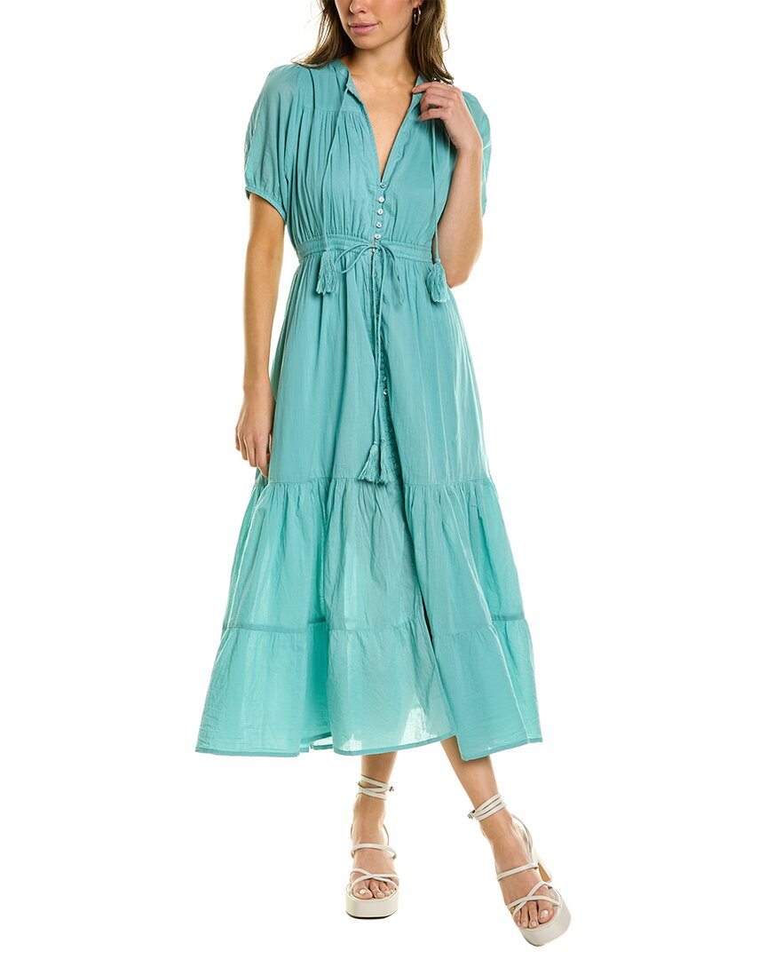Elan Tiered Shirtdress In Blue | ModeSens
