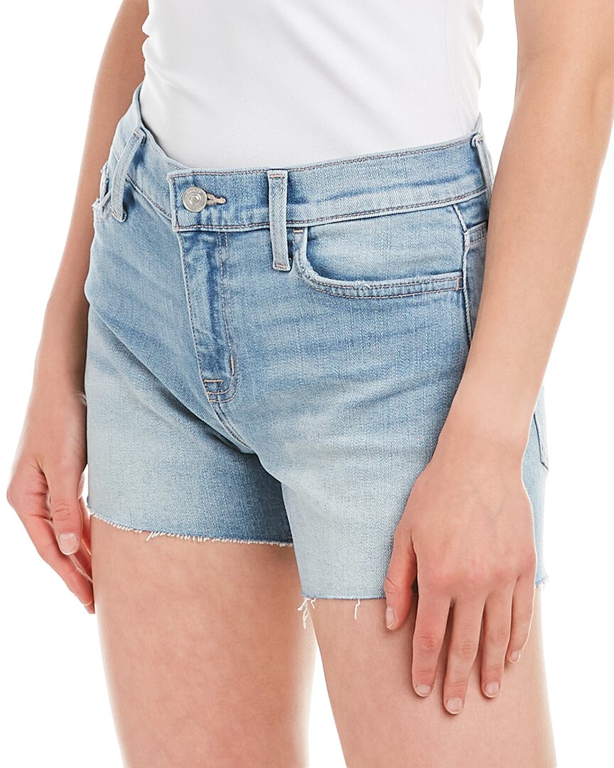 Hudson Gracie Mid Rise Cut Off Short In Blue Modesens