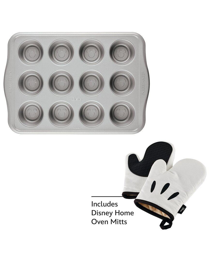 Farberware Disney Muffin Pan & Disney Home Oven Mitts 3pc Set In ...