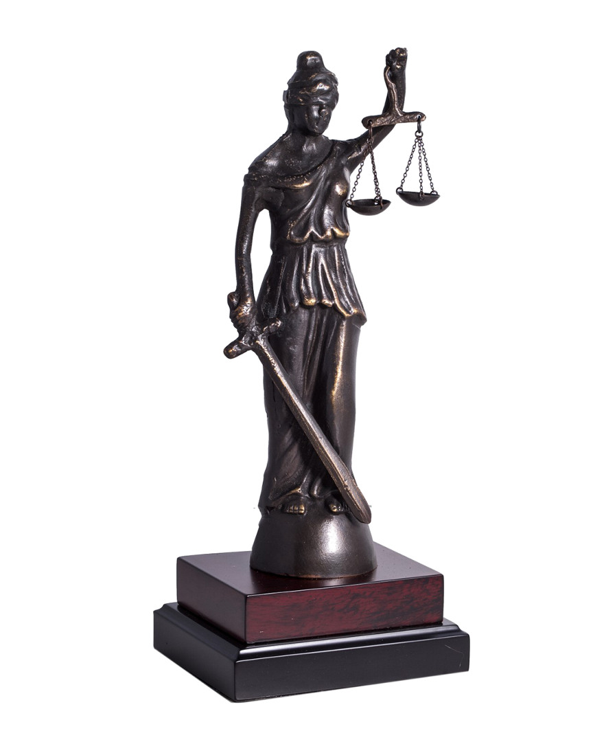 Bey-berk Brass Lady Justice Sculpture | ModeSens
