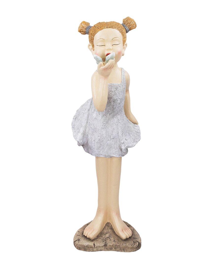 Northlight Girl With Butterfly Outdoor Garden Statue | ModeSens