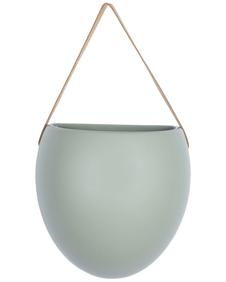 Stratton Home Decor Boho Green Ceramic Hanging Planter | ModeSens