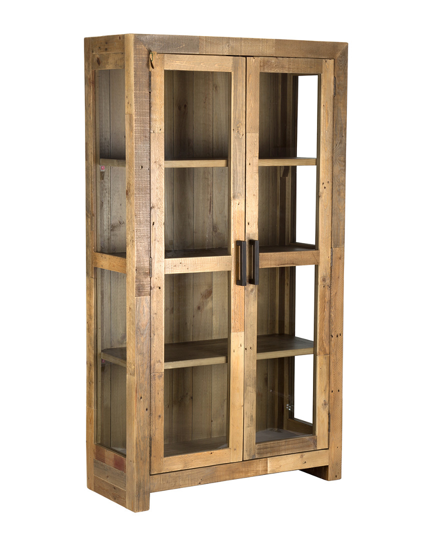 Kosas Home Norman Reclaimed Pine 2 Door Curio Cabinet In Natural | ModeSens