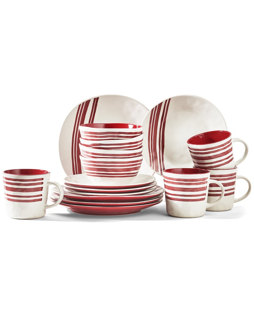American Atelier Bistro Red 16pc Dinnerware Set | ModeSens