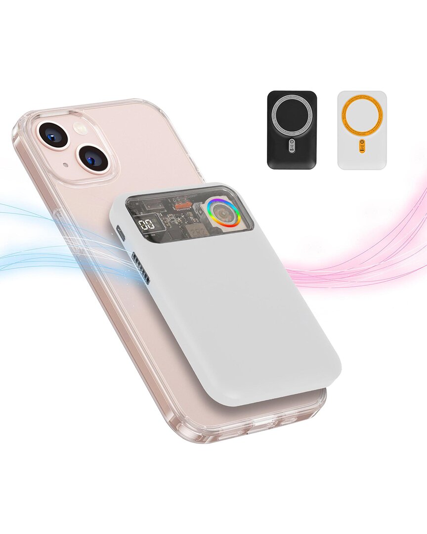 Fresh Fab Finds 10000mah White Magsafe Wireless Power Bank | ModeSens