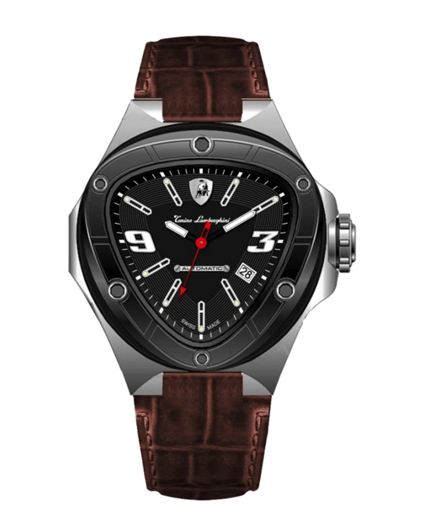 Tonino Lamborghini Men's Leather Watch | ModeSens