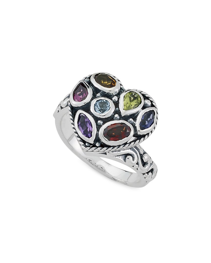 Samuel B. Silver 1.43 Ct. Tw. Gemstone Heart Ring | ModeSens