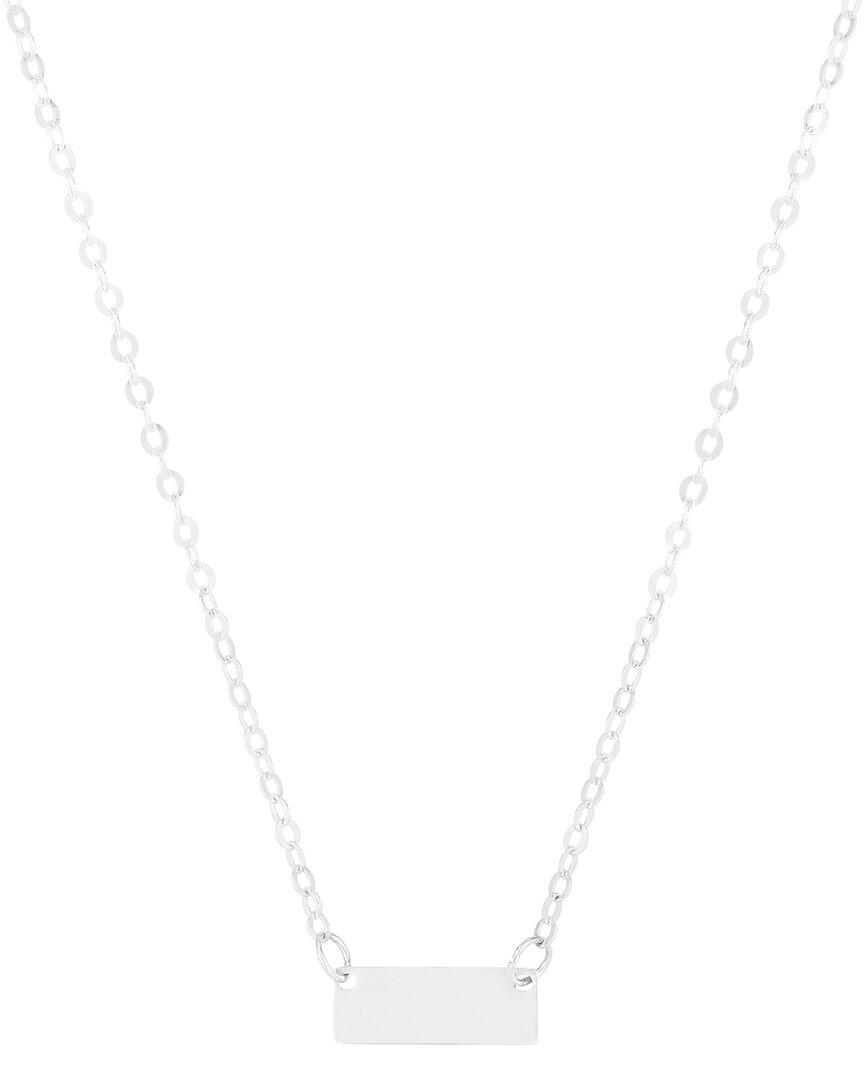 Italian Gold Mini Bar Necklace | ModeSens